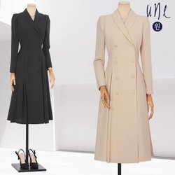 윈(une) [77까지]클래식맞주름플레어랩원피스 - SSG.COM