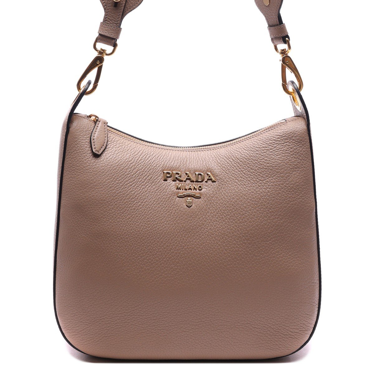 [프라다] 21FW 여성 비텔로 금장로고 호보 숄더백 (1BC166_2E8K_F0770_V_YOO_21F) - SSG.COM