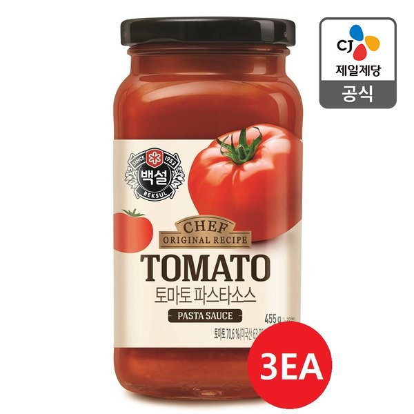 [CJ직배송][CJ 백설] 토마토 파스타 소스 455g 3세트 (총 6인분) - 이마트, 이마트몰, 당신과 가장 가까운 이마트