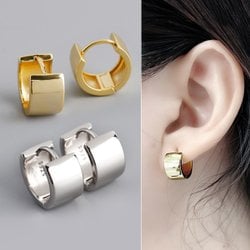 (한 쌍)P1316w 실버925 은 8mm 와이드 피어싱 귀걸이 - SSG.COM