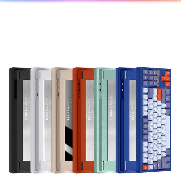 AJAZZ QS87 무선 알루미늄 기계식 키보드 PBT키캡 4000/8000mAh - SSG.COM