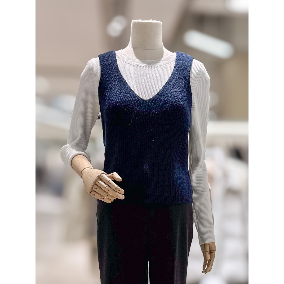 [메르시앤에스] SOUP숲 골지 니트 베스트 MABVKN1 NV - SSG.COM