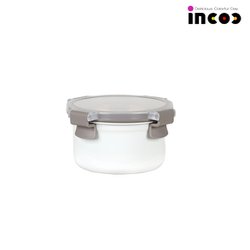 인콕 컬러 스텐밀폐용기 반찬통 스텐콕 크림 원형 2호 440ml - SSG.COM
