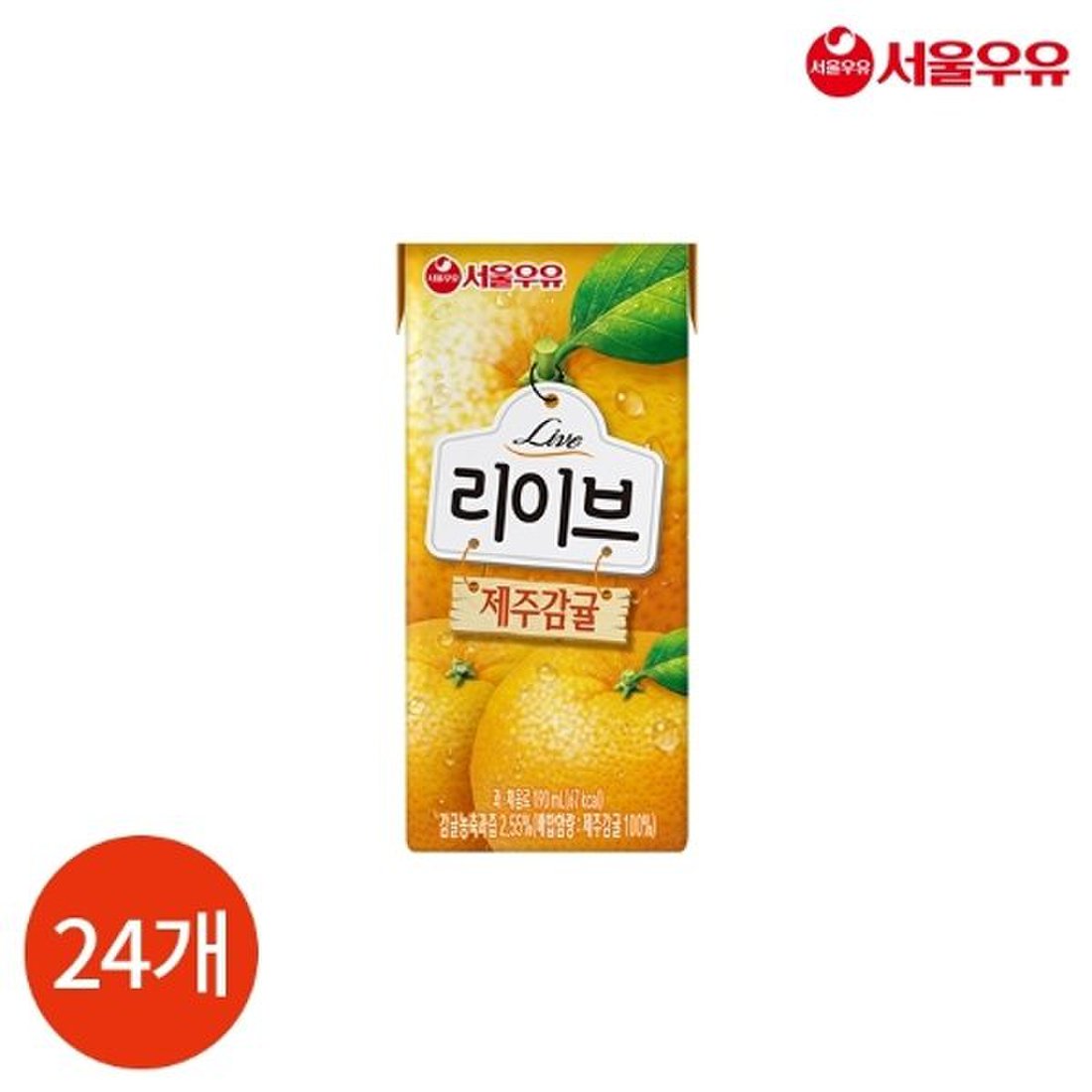 서울우유 리이브 제주감귤 190ml x 24개, 이마트몰, 당신과 가장 가까운 이마트