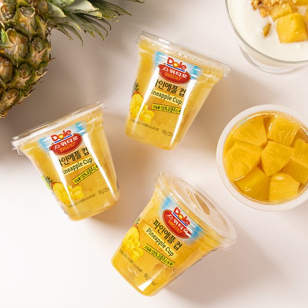 Dole 돌 간편 컵과일 후룻컵198g 파인애플컵 x 6개(유통기한 21.10.17까지) - SSG.COM