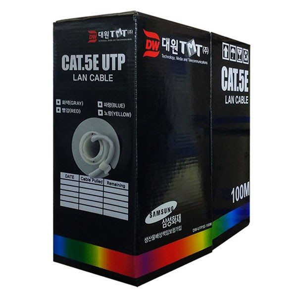 CAT.5E UTP 제작용 통신공사 케이블 (1DW-UTP5E/100M/대원TMT)_N1827060 - SSG.COM