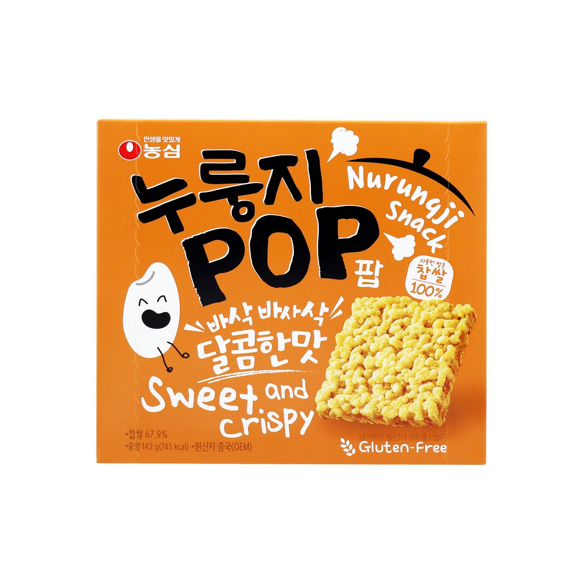 [농심] 누룽지팝 달콤한맛 142g - SSG.COM