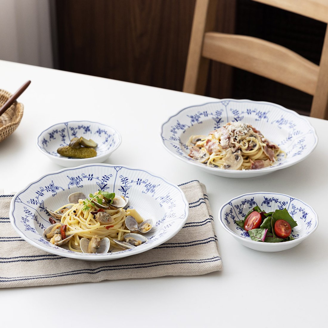 체스키포슬란 프라하블루 2인 파스타세트 4P, 믿고 사는 즐거움 SSG.COM