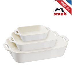 [스타우브] 그라탕 디쉬 3P 아이보리 (ST40508-165) - SSG.COM