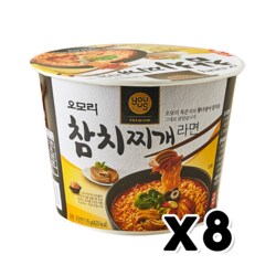 오모리 참치찌개라면 큰컵 135g x 8개 - SSG.COM