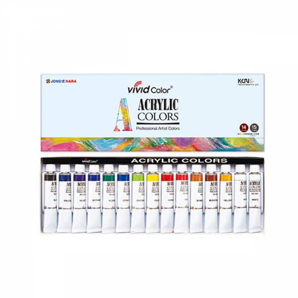 아크릴물감 비비드 세트 12ml 15색 - SSG.COM