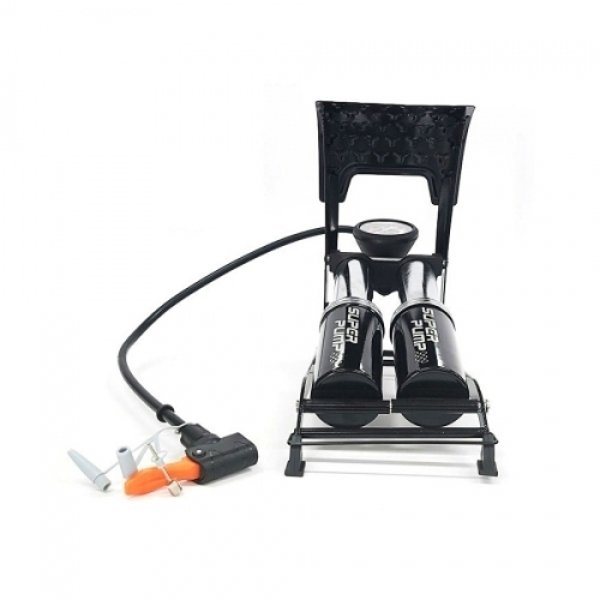 Lw 발펌프 슈퍼 더블실린더 자전거 오토바이 공기압게이지퍼픔 공기넣기 바람넣기 Ssgcom