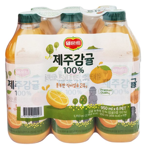 델몬트 제주감귤 주스 950ml x 6개 - SSG.COM