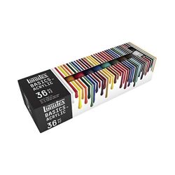 미국 리퀴텍스 아크릴 물감 Liquitex 2023470 Basic Acrylic Paint Set with 0.74 oz ...