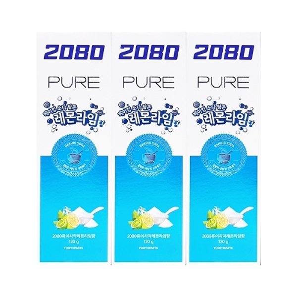 2080 퓨어치약 레몬라임 120g 3입 - SSG.COM