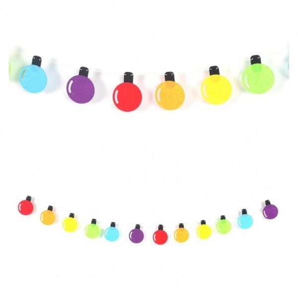 전구등모형가랜드파스텔 PW 생일 배너 소품 파티 - SSG.COM