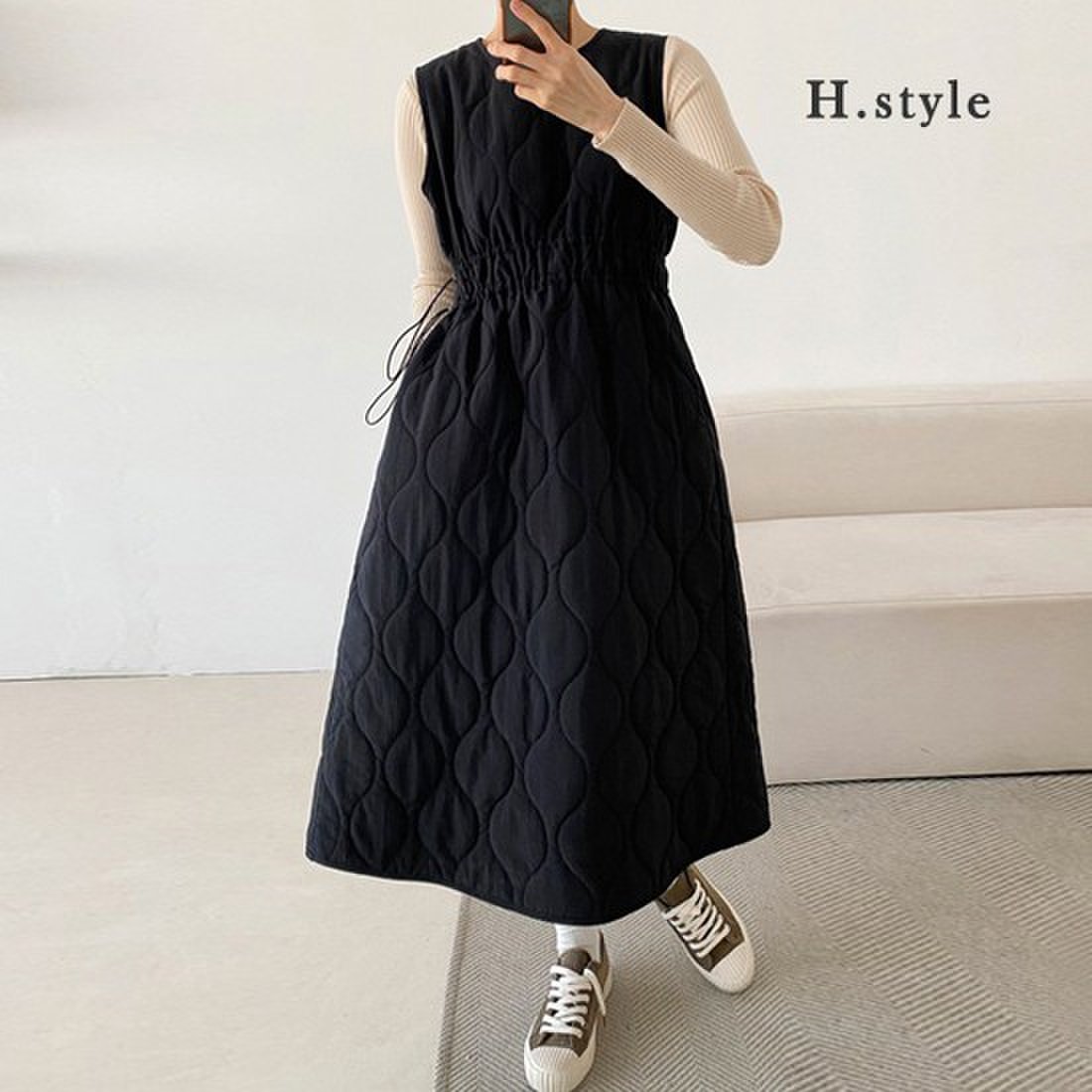 H스타일OP퀄팅누비OPS/겨울/OPS/패딩원피스/홈웨어, 믿고 사는 즐거움 SSG.COM