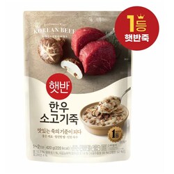 CJ 햇반 한우소고기죽 420g - SSG.COM