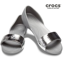 크록스 샌들 CROCS LINA EMBELLISHED DORSAY SIL/SIL 204361 00N - SSG.COM