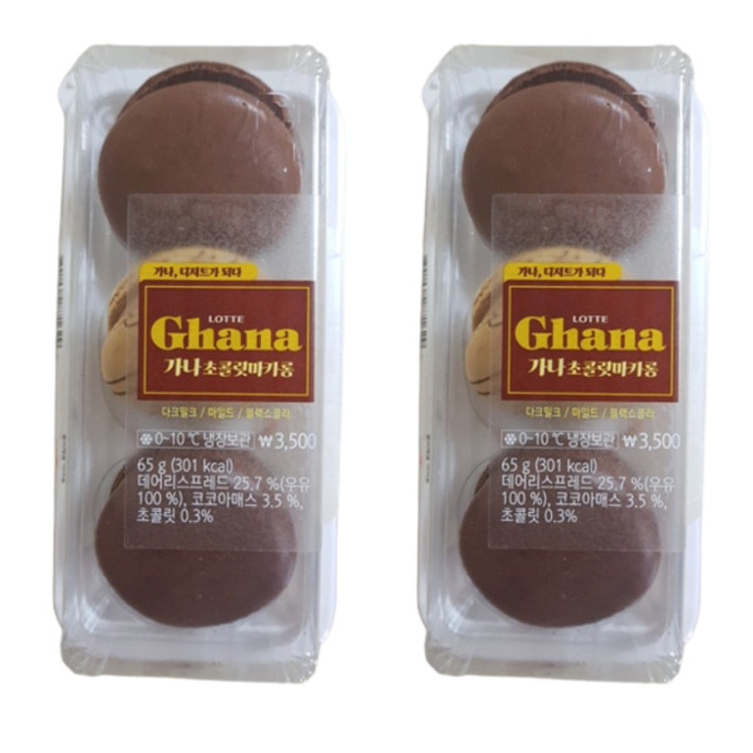 가나초콜릿마카롱(3입) 디저트간식 65g x 12개, 믿고 사는 즐거움 SSG.COM
