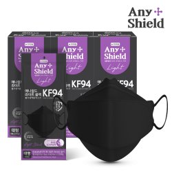 애니쉴드 써멀라이트 블랙 황사방역용마스크 KF94 대형 100개입 - SSG.COM