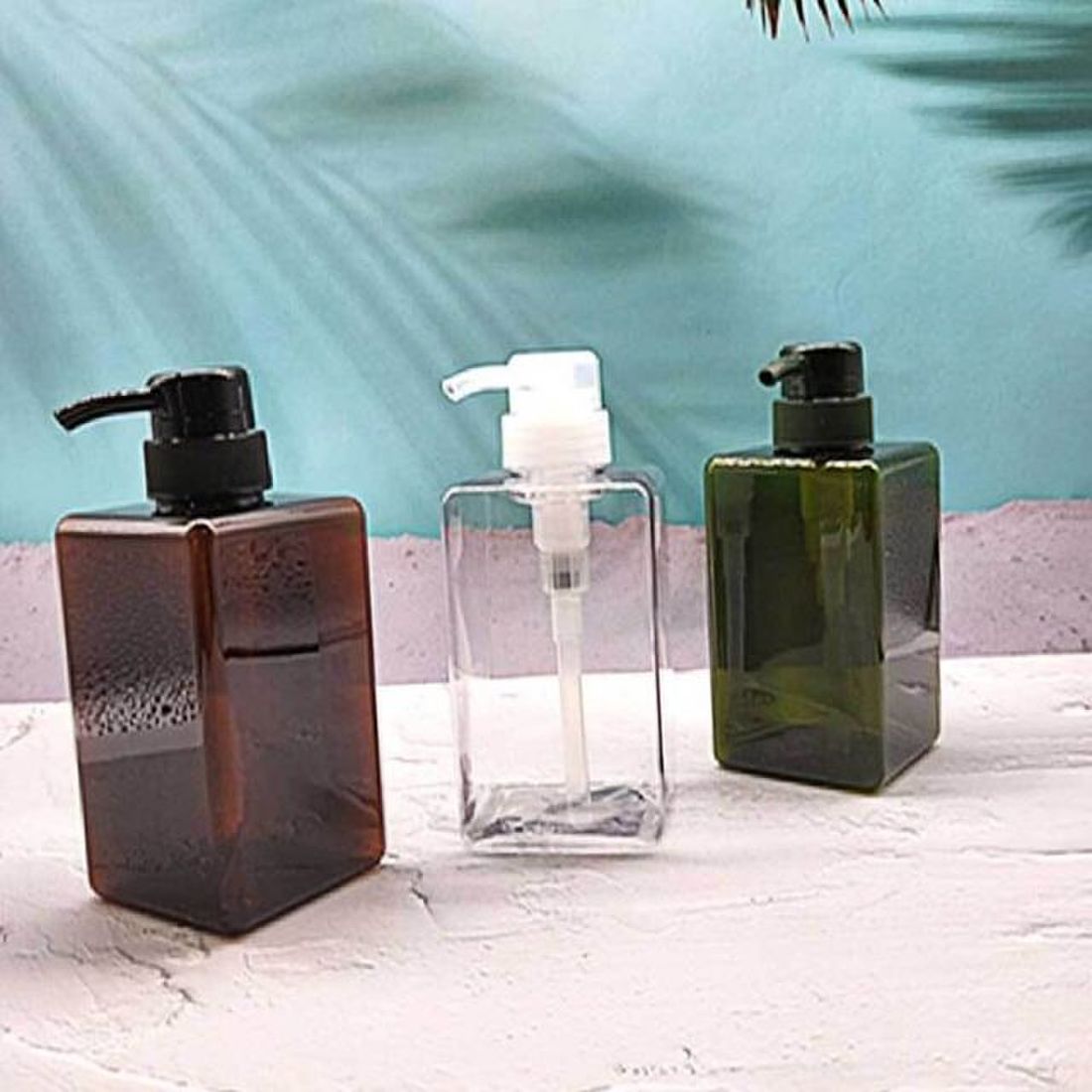 펌프 사각 투명 디스펜서 펌핑용기 회전펌프 450ml X ( 2매입 ), 믿고 사는 즐거움 SSG.COM