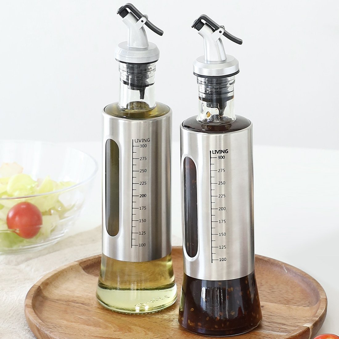 1+1 내열유리 오일병 참기름병 양념병 양념통 소스병 350ML 2P세트, 믿고 사는 즐거움 SSG.COM