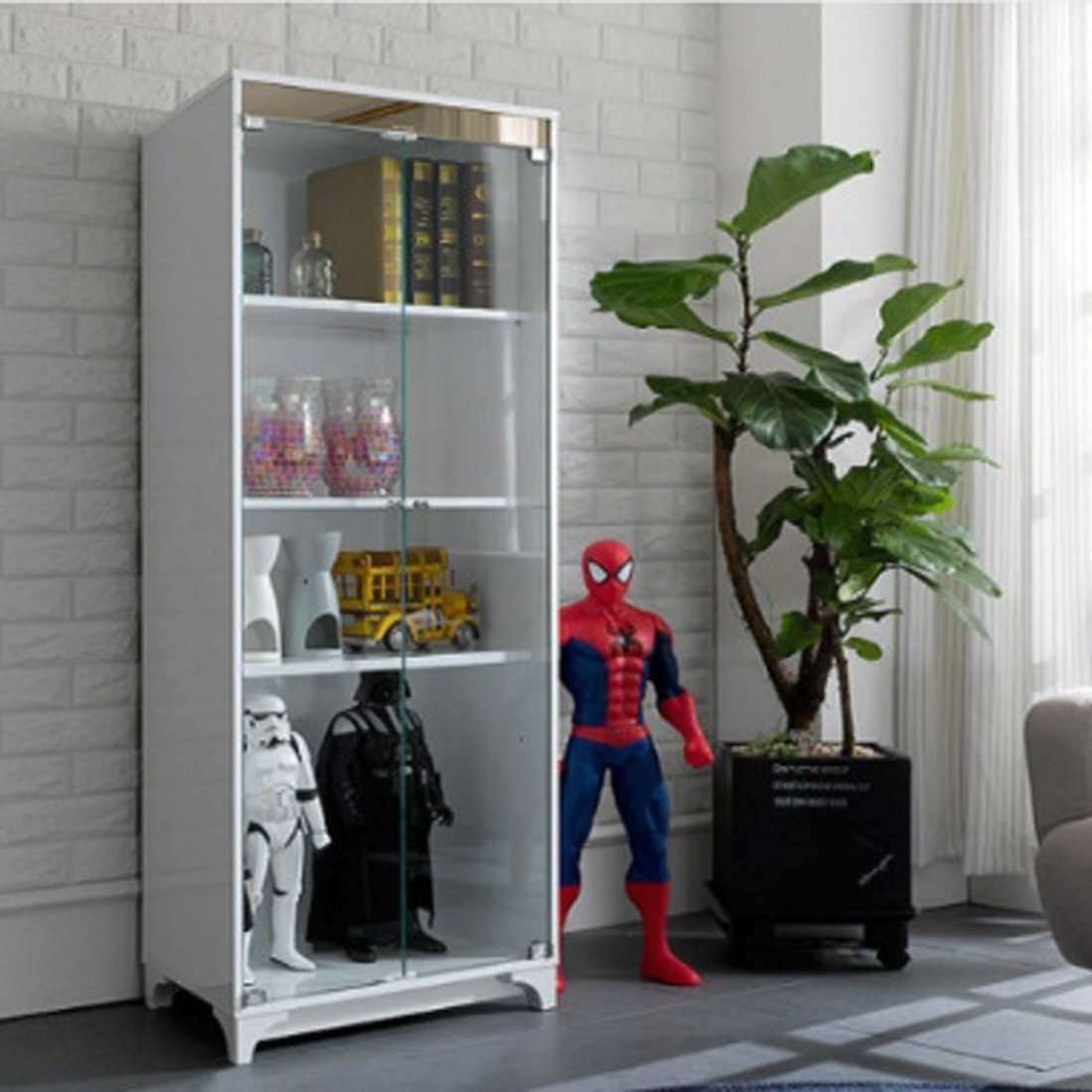 [고광택/강화유리] 샤이니 LPM 600-4단 장식장 진열장, 믿고 사는 즐거움 SSG.COM