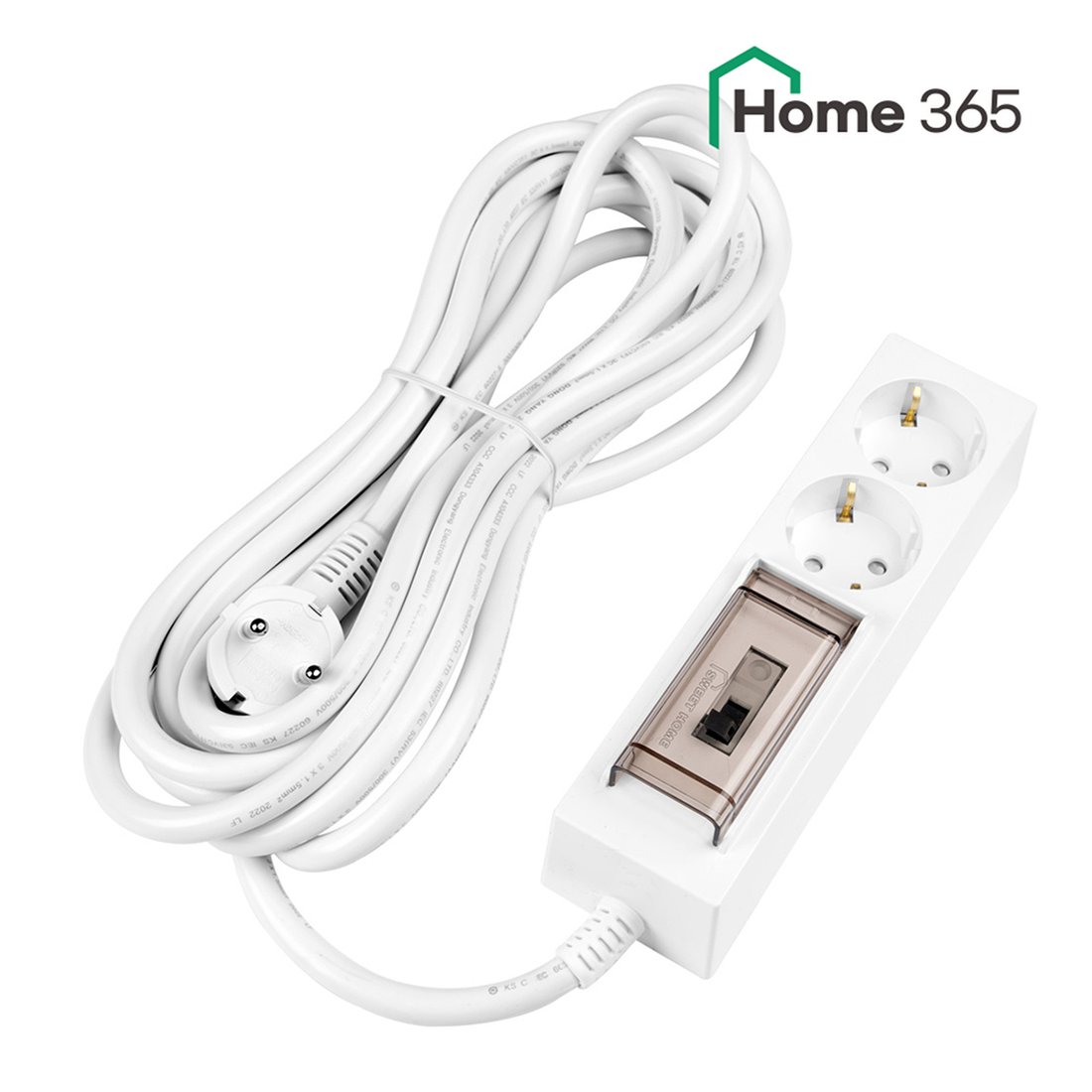 홈365 국산 4000W 고용량 멀티탭 2구 5m / 에어컨 건조기 고전압 대용량 멀티탭, 믿고 사는 즐거움 SSG.COM