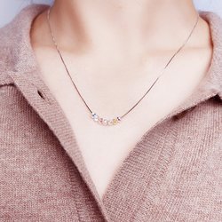 실버925 스와로브스키 크리스탈 목걸이 - SSG.COM