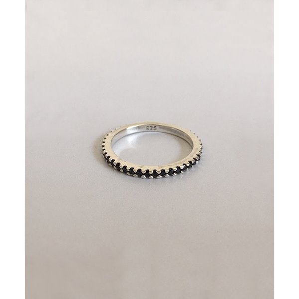 [폭스타일] (silver925) black spinel ring - SSG.COM