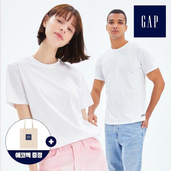 [갭] 언더셔츠 화이트 + GAP 에코백 - SSG.COM