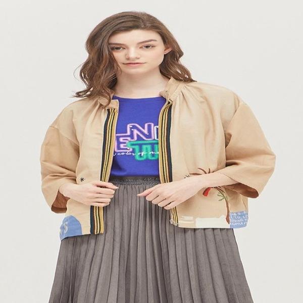 베네통 NC13 스미스 프린팅 점퍼 자켓 BAJPA9231 BG (S8394287) - SSG.COM