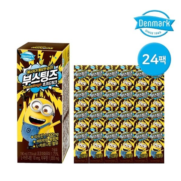 동원 덴마크 부스팅즈 초코드링크 190ml 24팩 / 타우린 비타민B L카... - SSG.COM