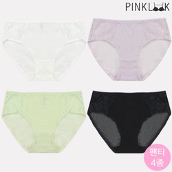 유릿 레이스 메쉬 심플 삼각 여성팬티4P - SSG.COM