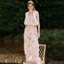 COCO FLOWER CARGO PANTS_PINK - SSG.COM