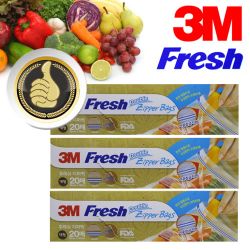 3M Fresh 이중백 더블 지퍼백 대형 60 - SSG.COM