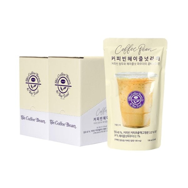 커피빈 헤이즐넛 라떼 파우치 190ml 20팩 - SSG.COM