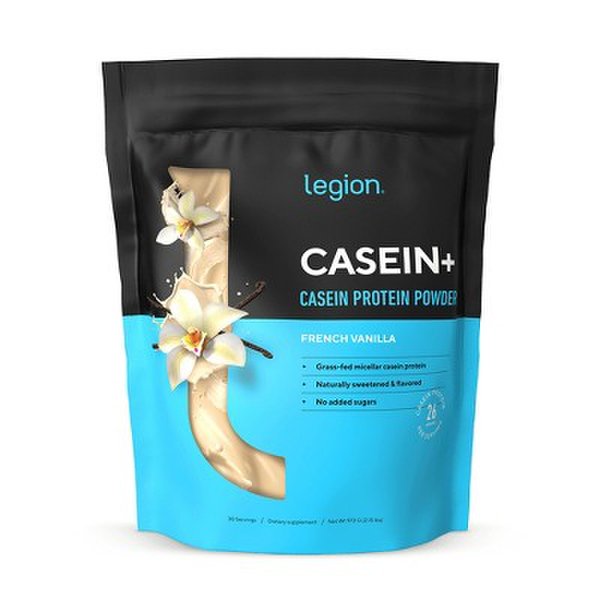 Legion Casein+ Pure Micellar Casein Protein Powder, 프렌치 바닐라, 30회분 프로틴 ...