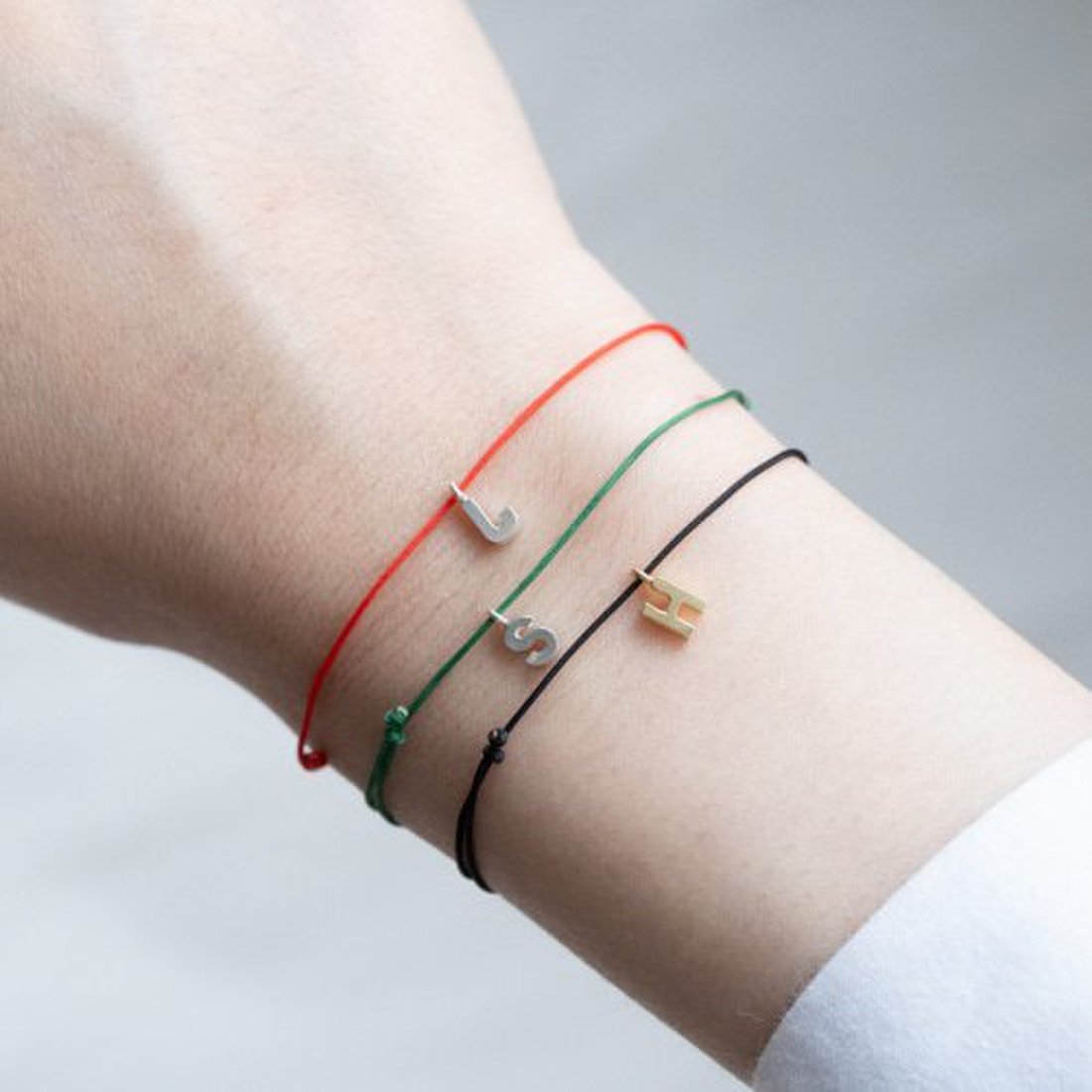 실버925 커플 이니셜 매듭 얇은 은 팔찌, 믿고 사는 즐거움 SSG.COM