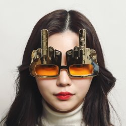 가운데 손가락 안경 (골드) - SSG.COM