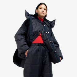 [BARBOUR X Roksanda] 여성 네이비 B.Intl Ynes 퀼팅 점퍼 - SSG.COM