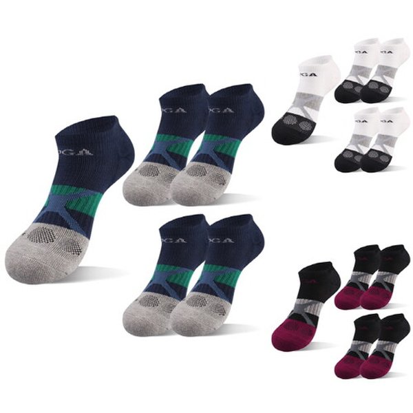PGA PGAM-05 남성 쿠션압박 스니커즈양말 네이비 5켤레세트 - SSG.COM