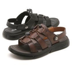 [파파브로] 여름 가죽 레더 데일리 남성 샌들 WW-SE-109 - SSG.COM