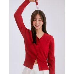 Re_l logo volume cardigan (red) - SSG.COM