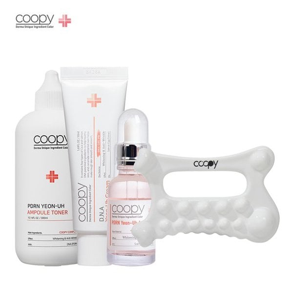 쿠피 리프팅 세라믹괄사+연어 PDRN 앰플 30ml+DNA 연어크림 50ml+연어 PDRN 앰플토너 300ml - SSG.COM