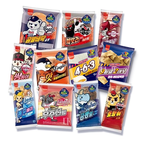 삼립 KBO 크보빵 랜덤빵 10봉(기아타이거즈삼성라이온즈LG트윈스두산베어스KT위즈 등) - SSG.COM