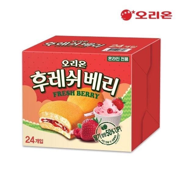 오리온 후레쉬베리 딸기 24p (12p x 2개입) - SSG.COM