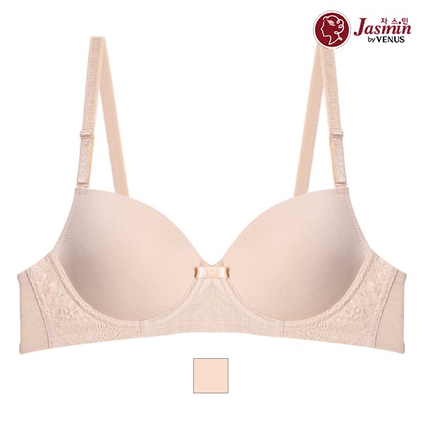 비너스by자스민 JBR1279 인견 아스킨 노와이어 레이스 몰드 브라 (연브라운/75A-90B,70C-90C) - SSG.COM
