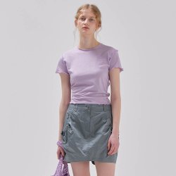 Metallic Cropped T-shirt in Purple VW3ME266-82 - SSG.COM
